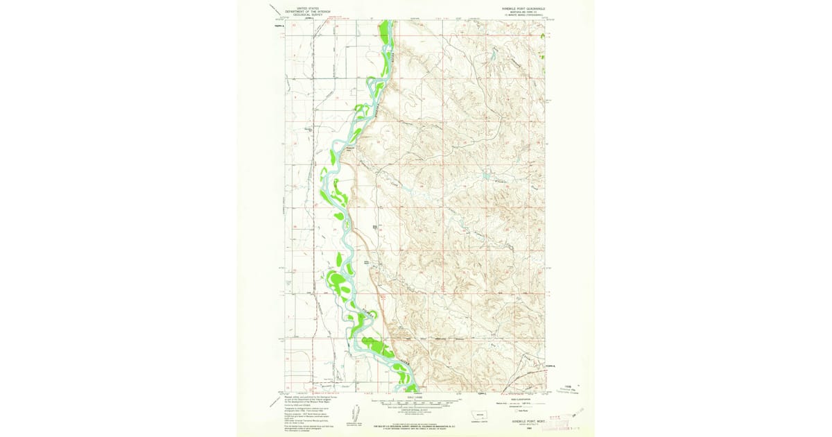 1960s Maps of Hardin, MT | Pastmaps