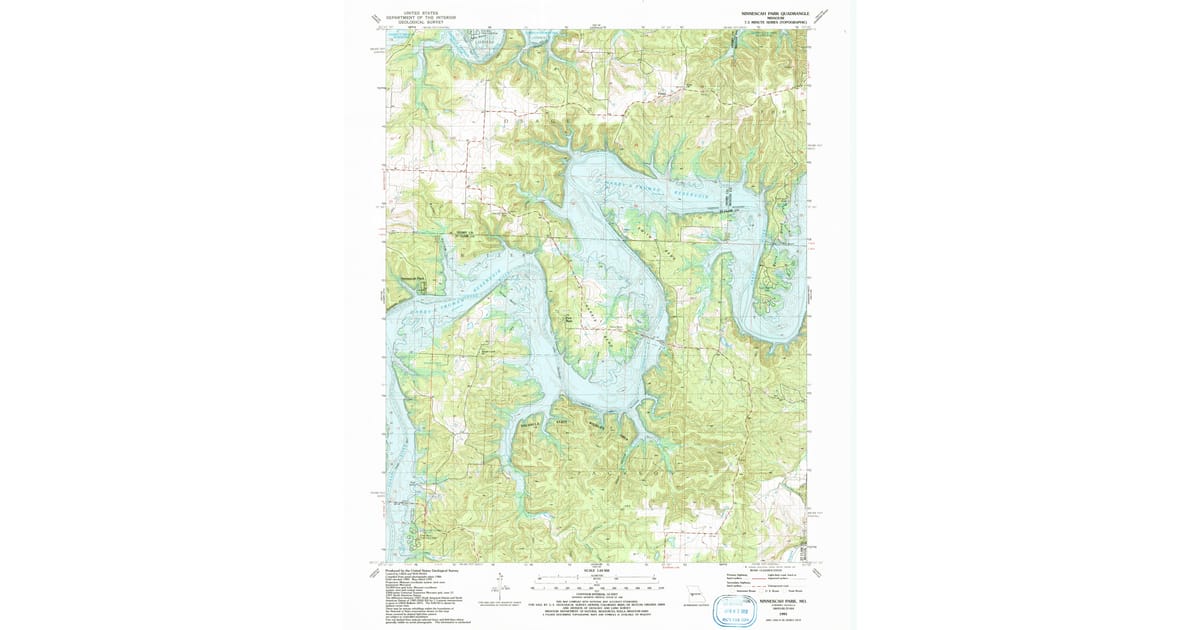 1991 Map of Ninnescah Park, St. Clair County, MO — High-Res | Pastmaps