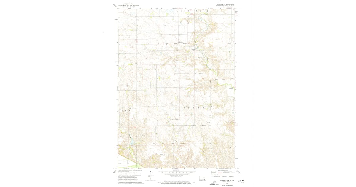 1970s Maps of Lawrence Township, SD | Pastmaps