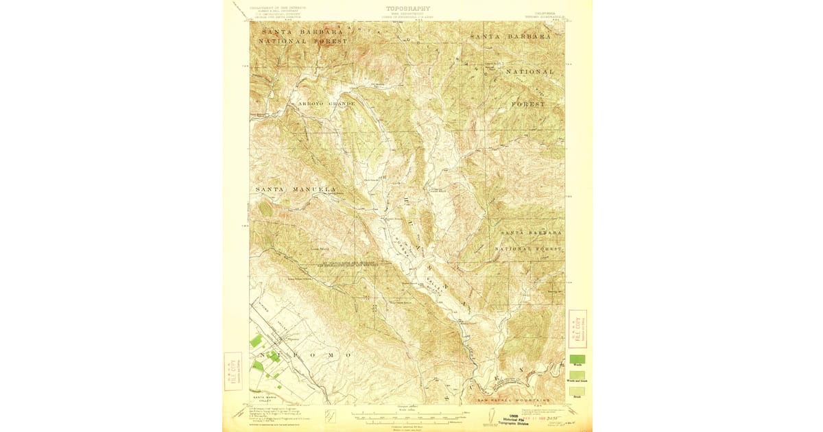 1920s Maps of Santa Barbara County, CA | Pastmaps