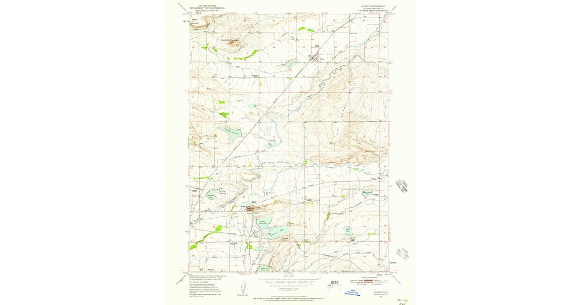 1950 Map of Niwot, CO — High-Res | Pastmaps