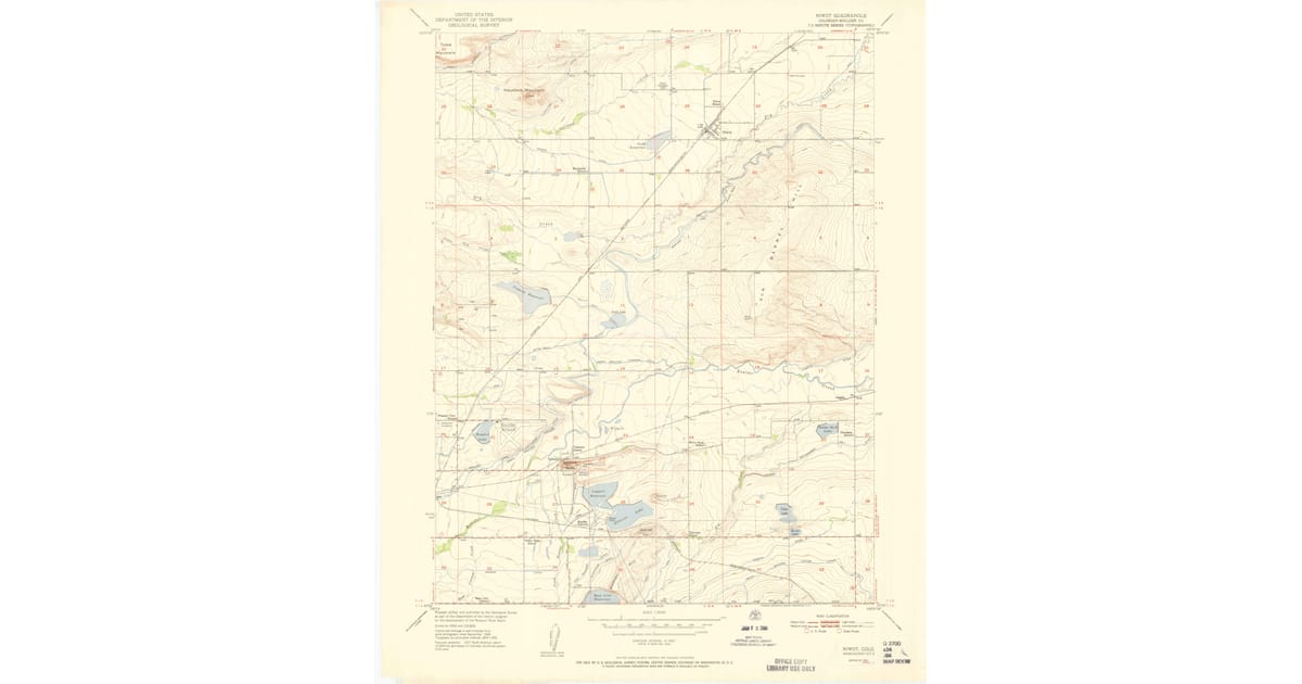 1951 Map of Niwot, CO — High-Res | Pastmaps