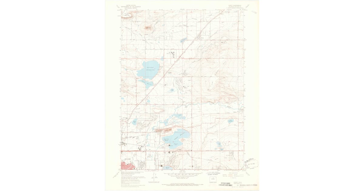 1967 Map of Niwot, CO — High-Res | Pastmaps