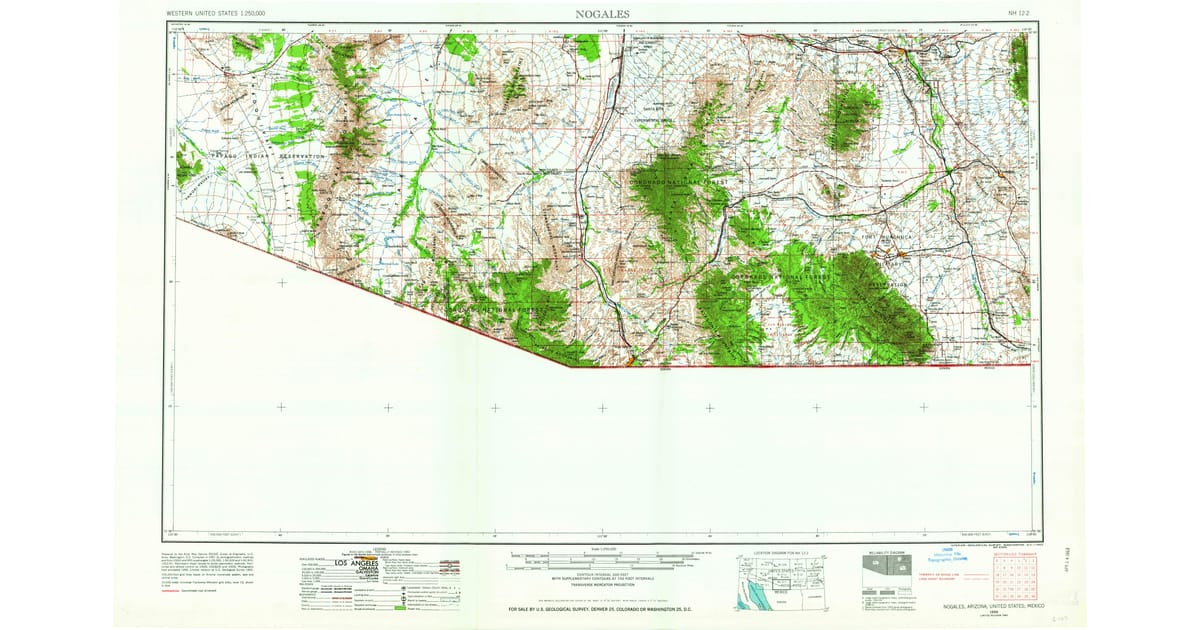 1950s Maps of Tucson, AZ | Pastmaps