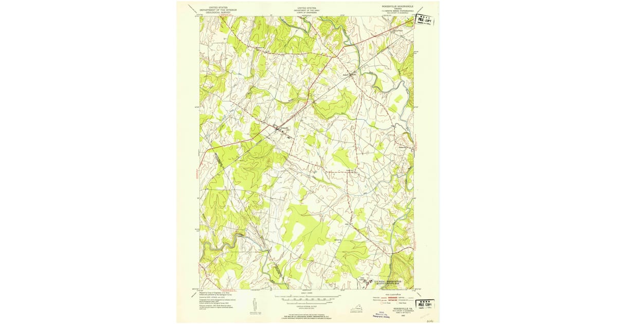 1950s Maps of King Richard Estates, Prince William County | Pastmaps