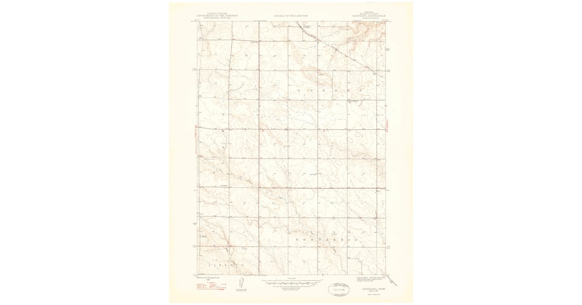 1948 Map of Nonpareil, Box Butte County, NE — High-Res | Pastmaps
