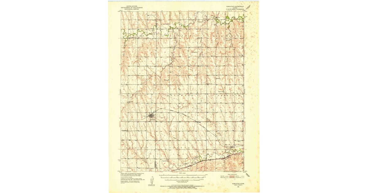 Old Historical Maps of Norcatur, KS | Pastmaps