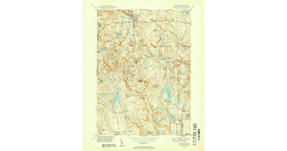 1951 Map of Norfolk, Litchfield County, CT — High-Res | Pastmaps