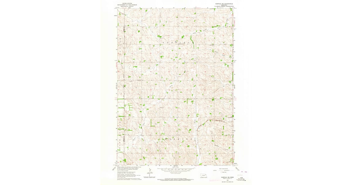 1963 Map of Norfolk NE, Wayne County, NE — High-Res | Pastmaps