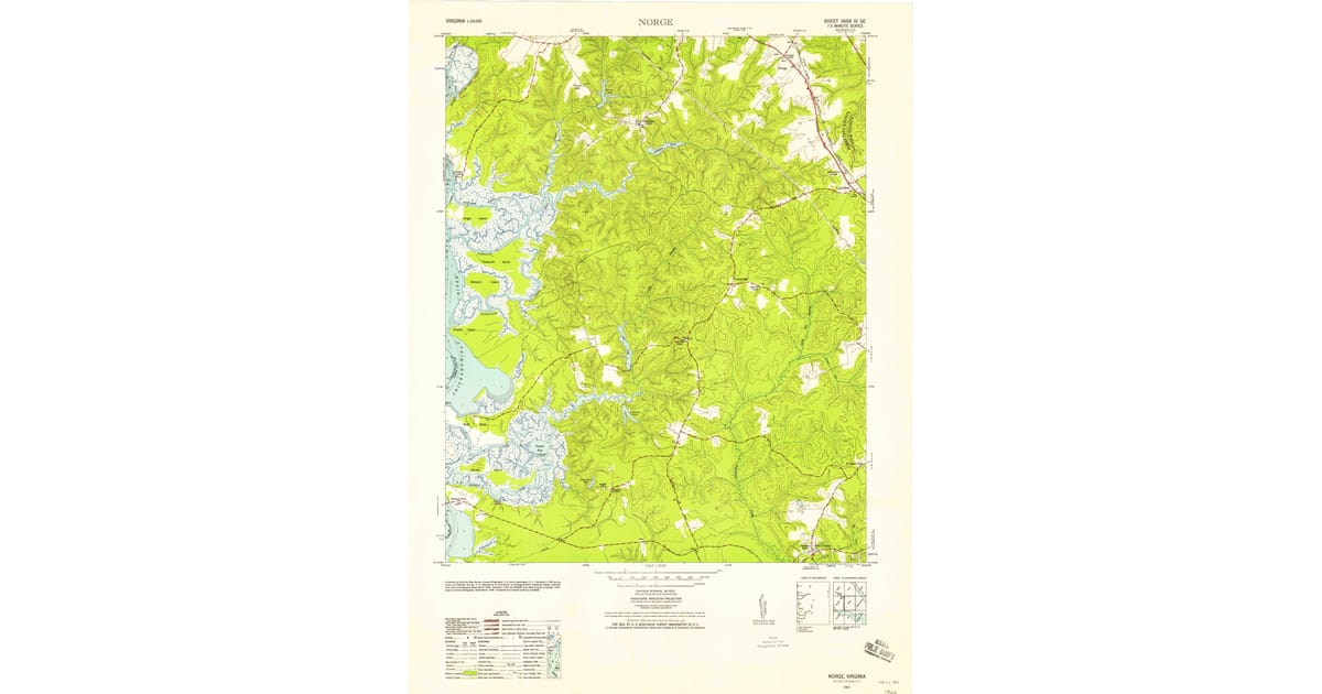1950s Maps of Lightfoot, VA | Pastmaps