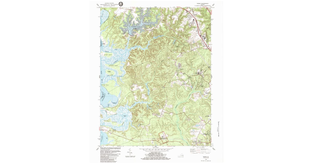 1980s Maps of Charles City County, VA | Pastmaps