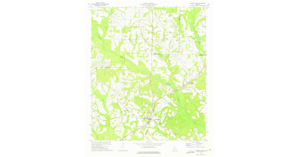 1973 Map of Norman Park, GA — High-Res | Pastmaps