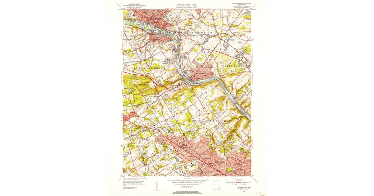1950s Maps of Narberth, PA | Pastmaps
