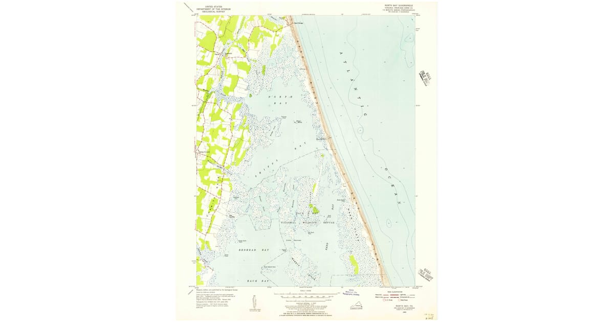 1950s Maps of Sandbridge Beach, Virginia Beach | Pastmaps