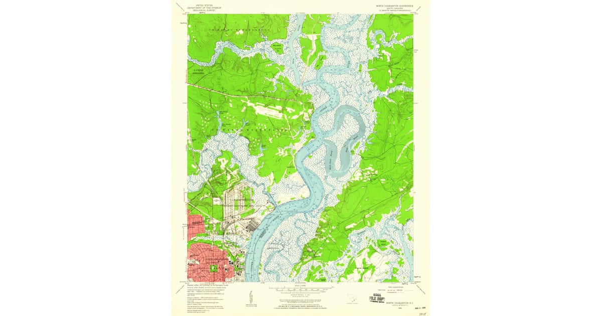 1950s Maps of Naval Nuclear Power Training Command, Goose Creek | Pastmaps
