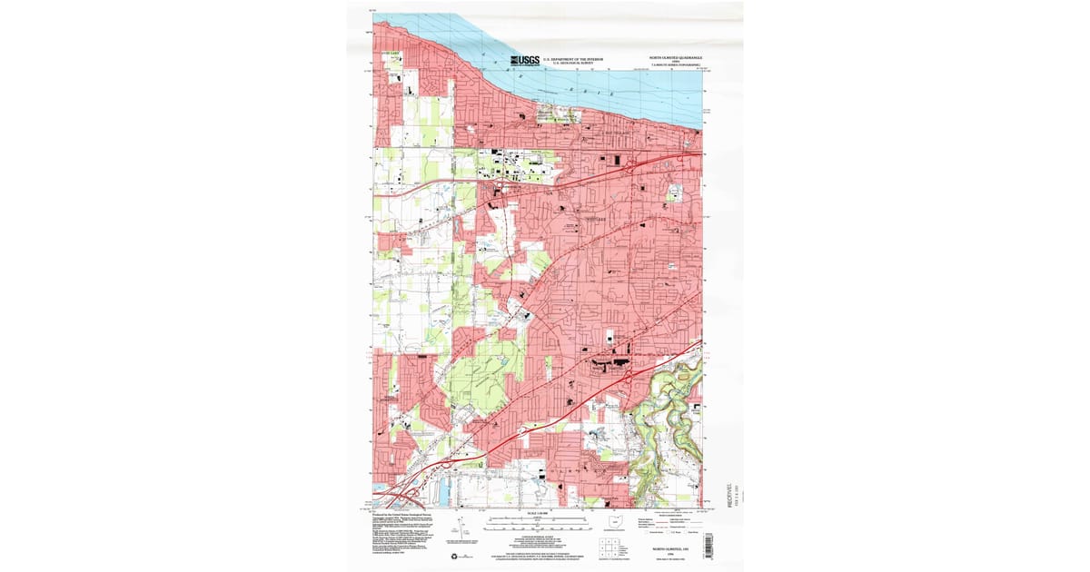 1994 Map of North Olmsted, OH — High-Res | Pastmaps
