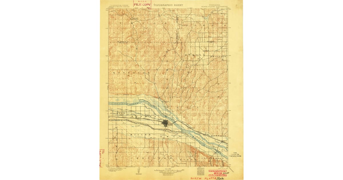 1902 Map of North Platte, NE — High-Res | Pastmaps