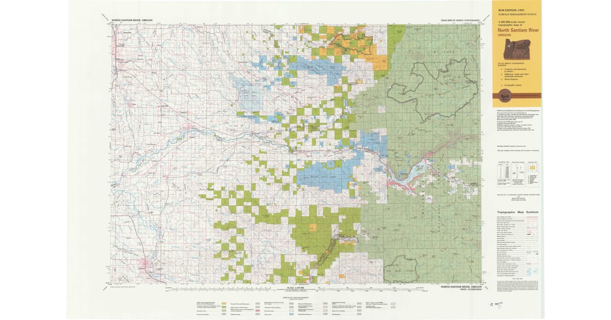 1990s Maps of Shelburn, OR | Pastmaps