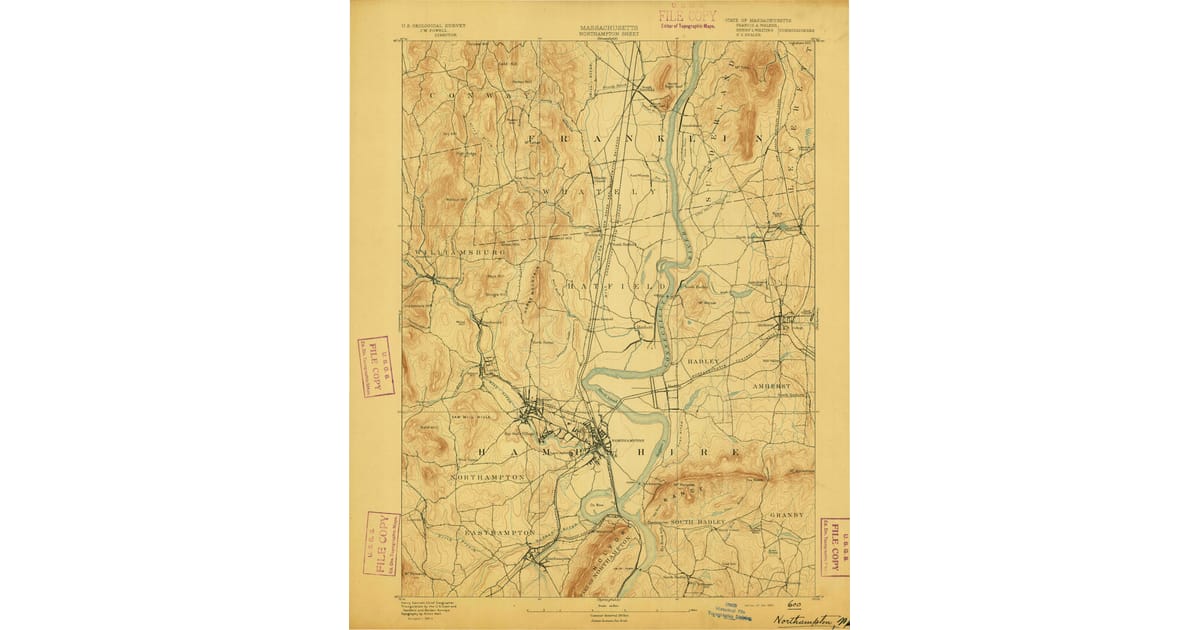 1893 Map of Northampton, MA — High-Res | Pastmaps