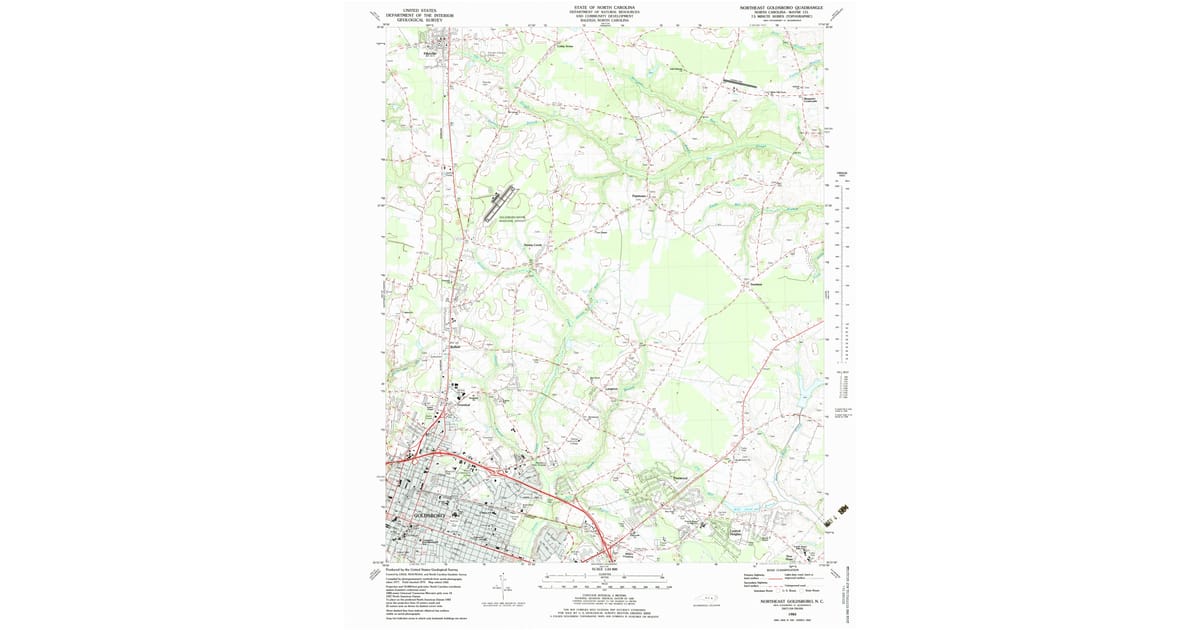 1980s Maps of Colonial Acres, NC | Pastmaps