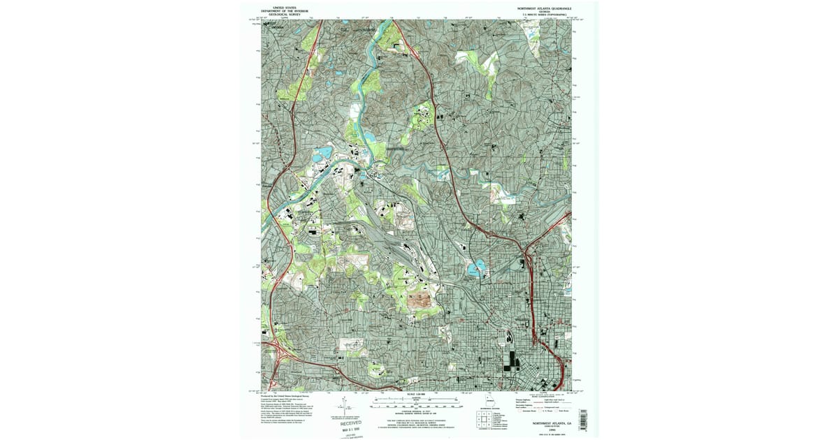 1990s Maps of Buckhead, Atlanta | Pastmaps