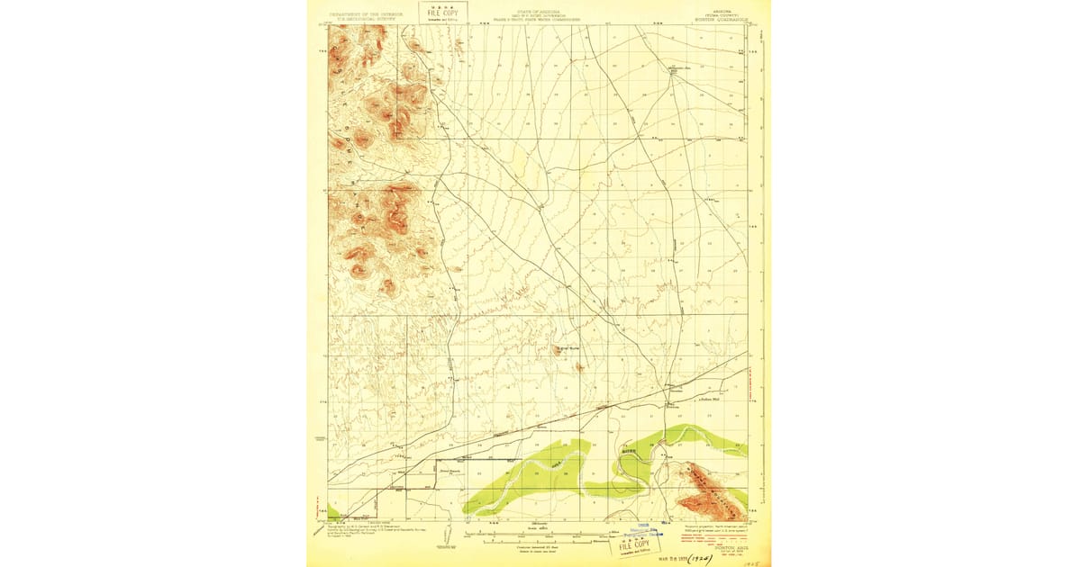 1929 Map of Norton, Yuma County, AZ — High-Res | Pastmaps