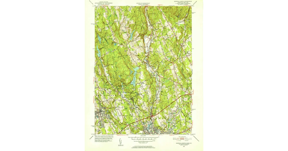 1950s Maps of Norwalk, CT | Pastmaps