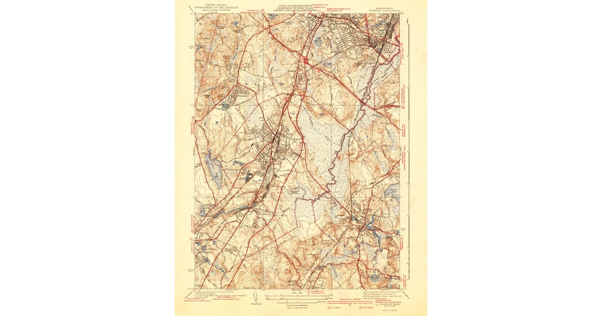 1940s Maps of Dedham, MA | Pastmaps