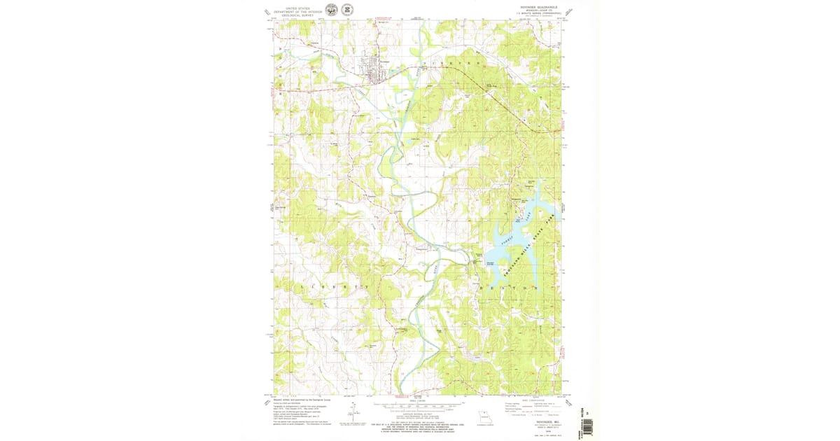 1979 Map of Novinger, MO — High-Res | Pastmaps