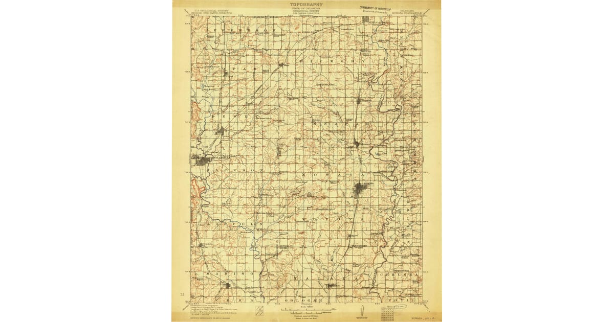 1914 Map of Nowata, OK — High-Res | Pastmaps