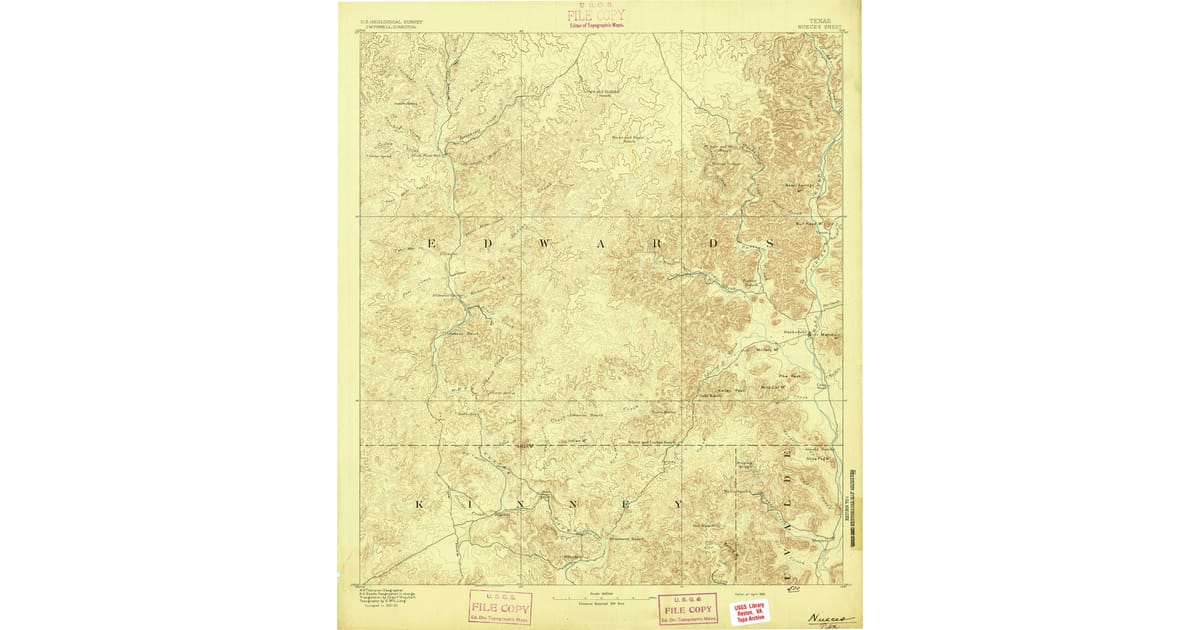 Old Historical Maps of Real County, TX | Pastmaps