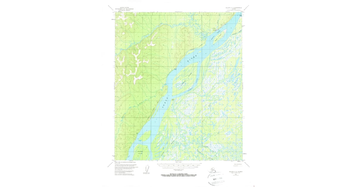 1953 Map of Nulato C-5, Yukon-Koyukuk Borough, AK — High-Res | Pastmaps