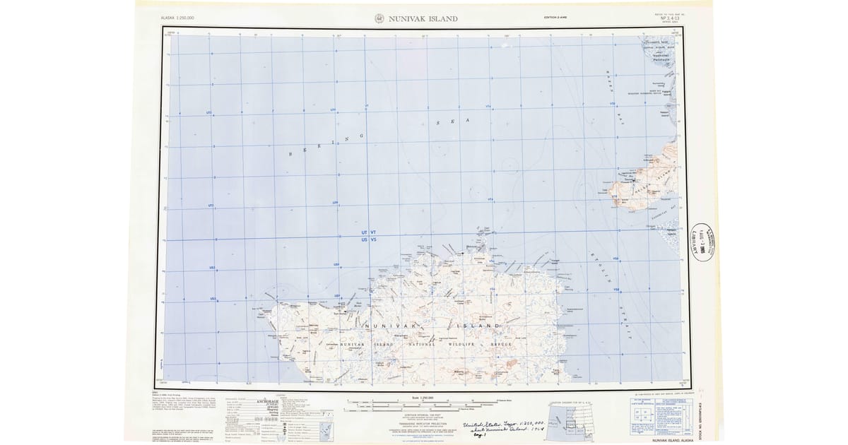 1960s Maps of Mekoryuk, AK | Pastmaps