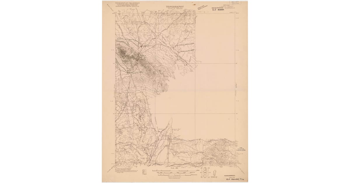 1921 Map of NW 1/4 Panaca, Lincoln County, NV — High-Res | Pastmaps