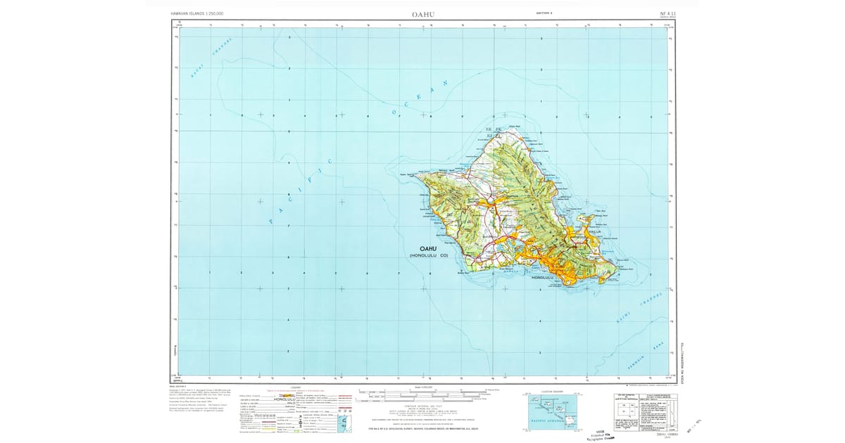 1970s Maps of Ewa Beach, HI | Pastmaps