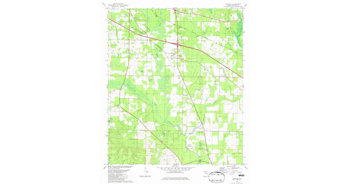1980s Maps of Oakdale, FL | Pastmaps