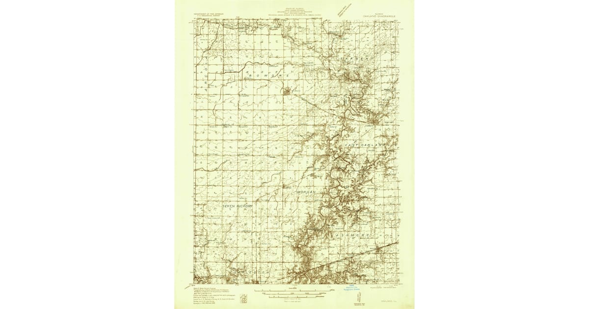 Old Maps of Oakland, IL | Pastmaps