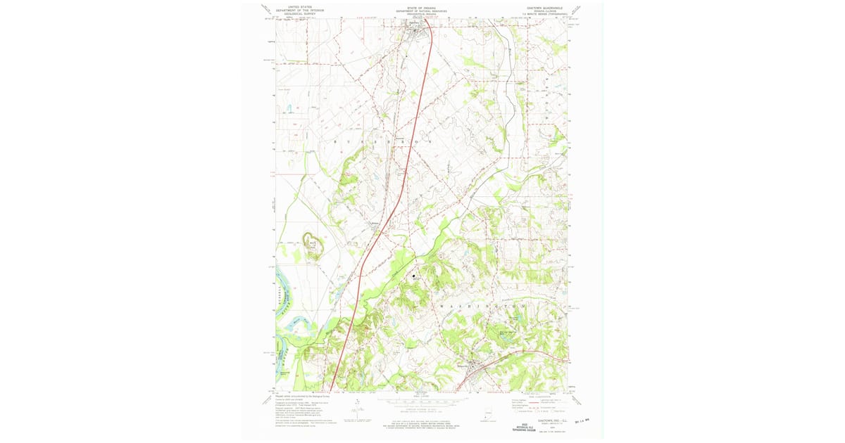 1970s Maps of Lawrence County, IL | Pastmaps