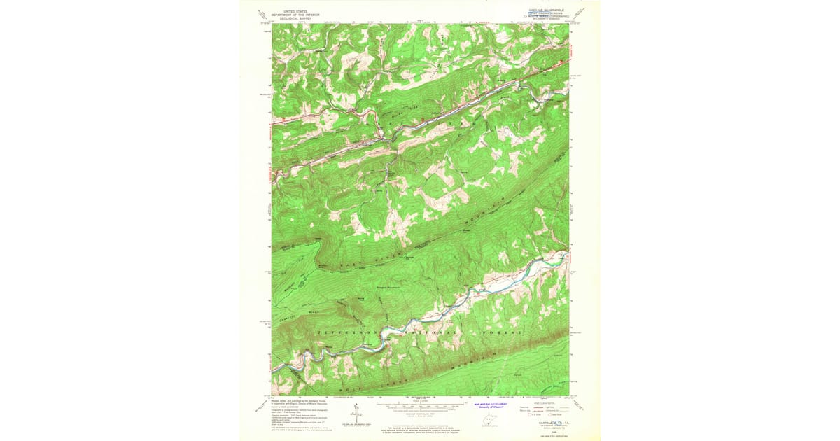 1965 Map of Oakvale, WV — High-Res | Pastmaps
