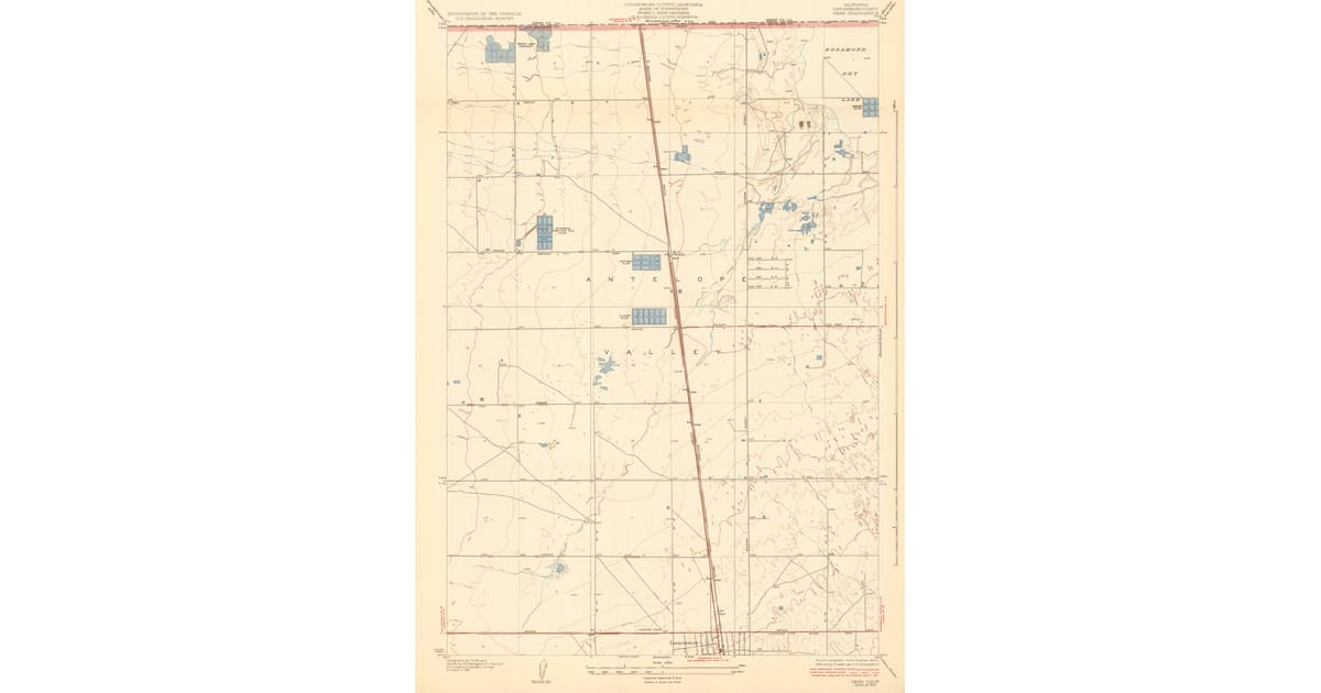 1933 Map of Oban, Los Angeles County, CA — High-Res | Pastmaps