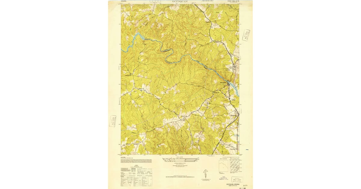 1948 Map of Occoquan, VA — High-Res | Pastmaps