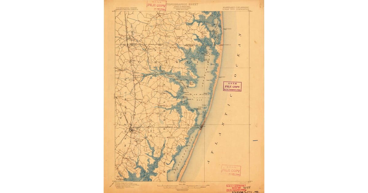 Old Maps of Bunting, DE for Academic Research | Pastmaps