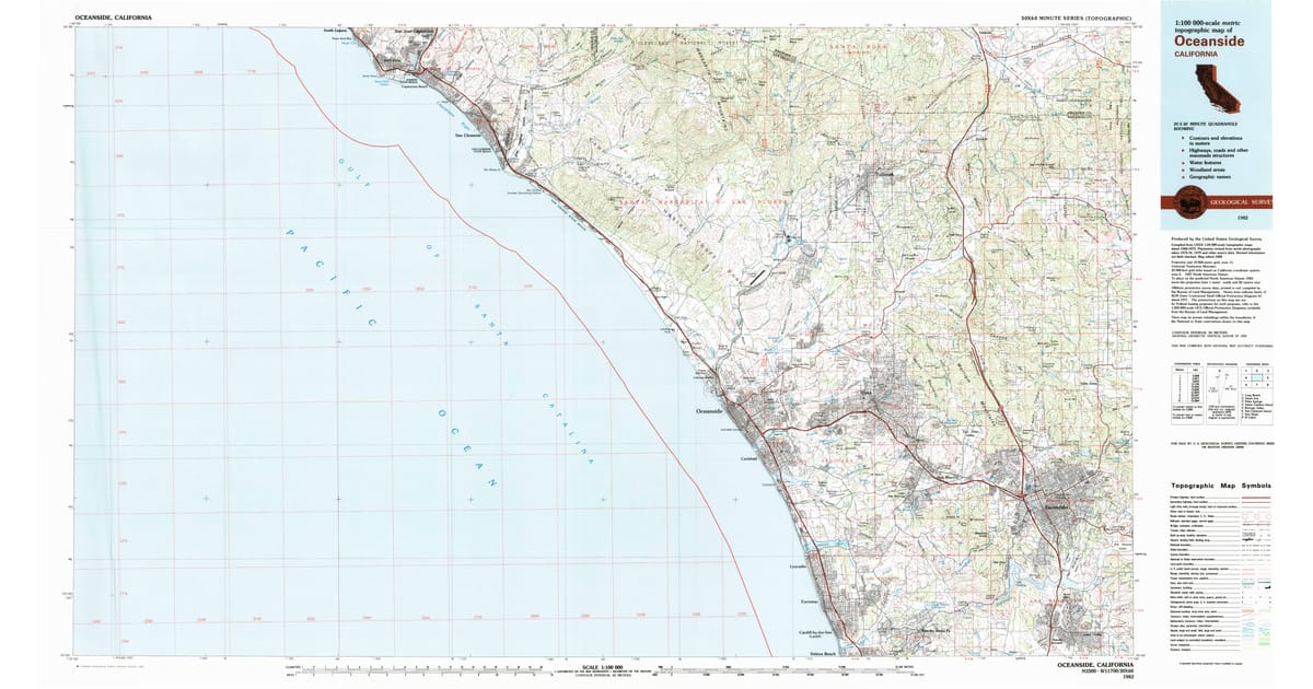 1980s Maps of Marine Corps Base Camp Pendleton, CA | Pastmaps