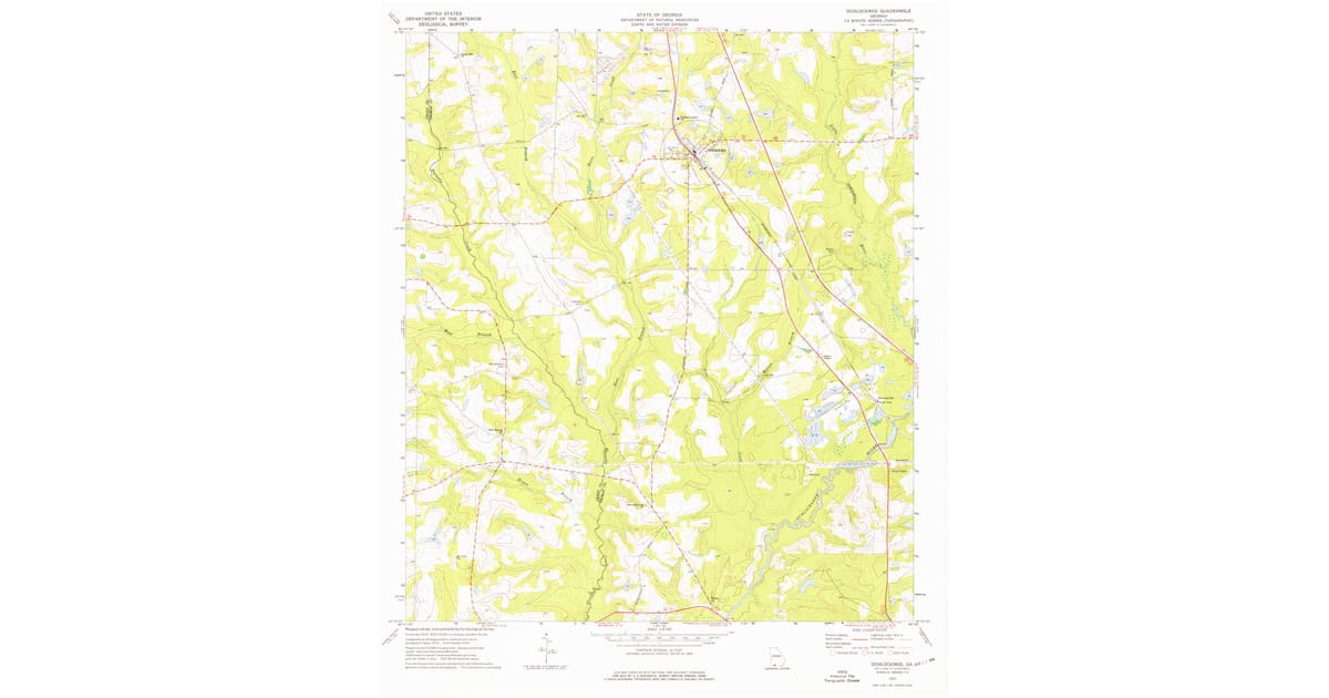 1970s Maps of Dawesville, GA | Pastmaps