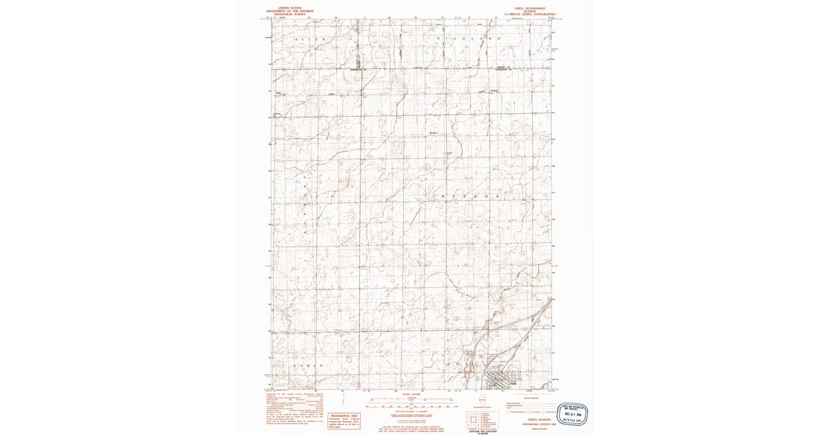 1983 Map of Odell, IL — High-Res | Pastmaps