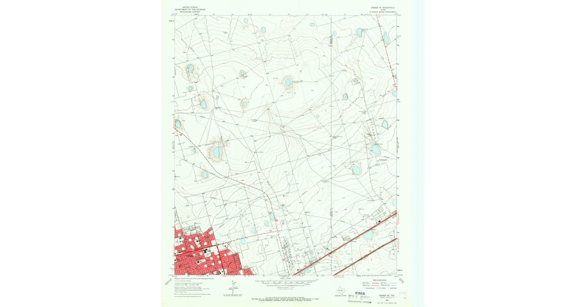 1960s Maps of Ector County, TX | Pastmaps