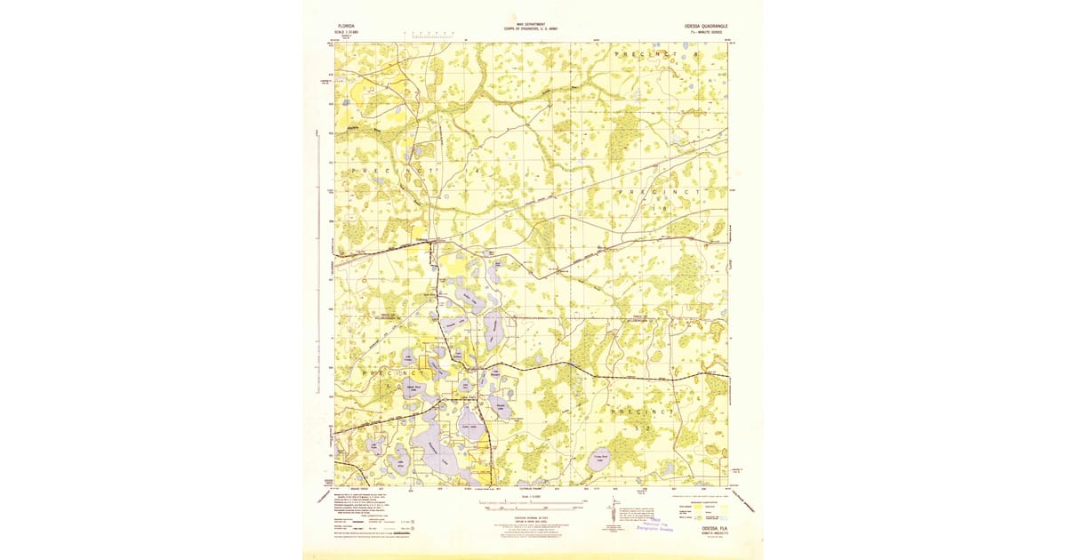 1944 Map of Odessa, FL — High-Res | Pastmaps