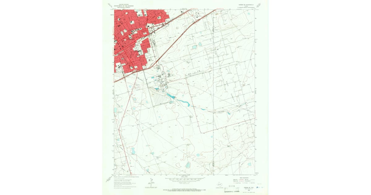 1964 Map of Odessa SE, Ector County, TX — High-Res | Pastmaps