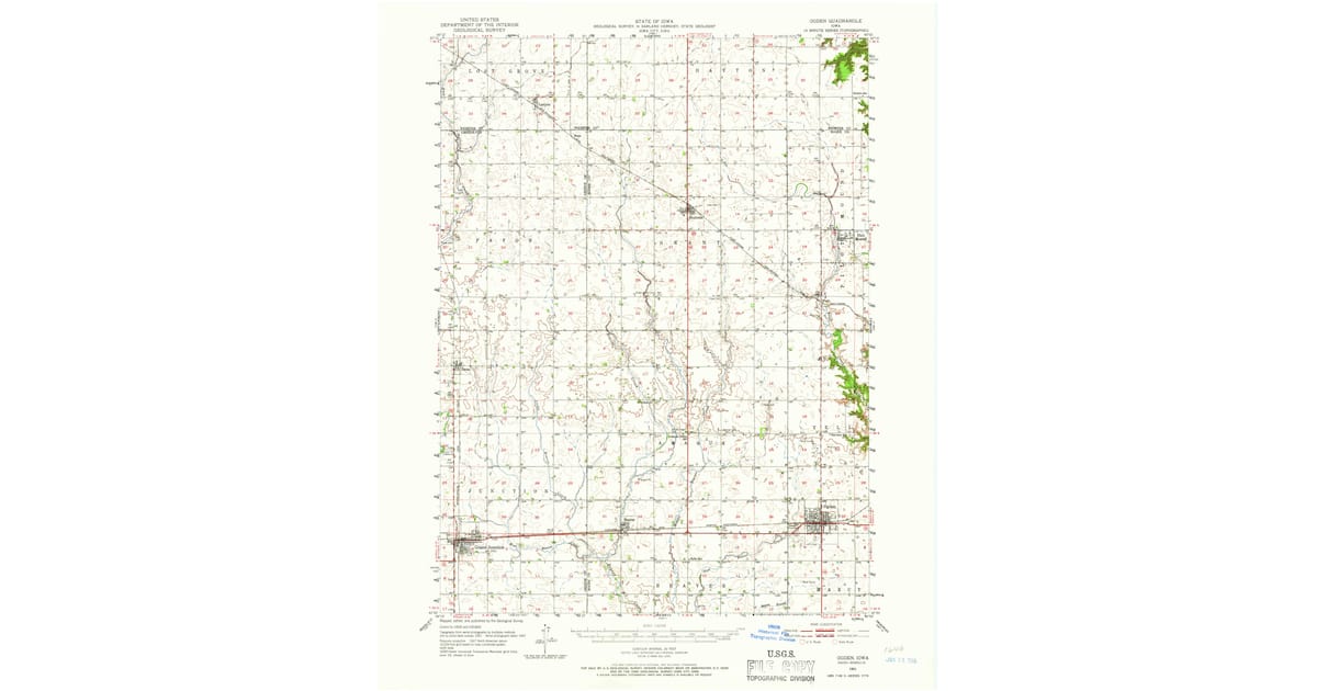 Old Maps of Ogden, IA | Pastmaps
