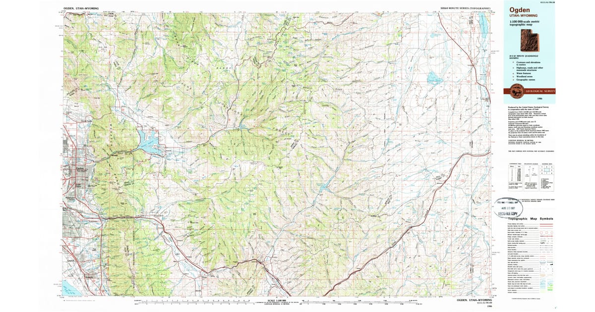 1980s Maps of The Highlands at Wolf Creek, Weber County | Pastmaps